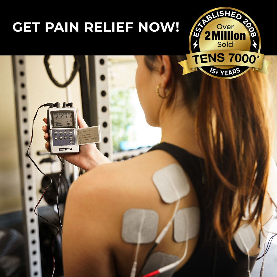 TENS 7000 Rechargeable TENS and EMS Combo Unit, Four Channel