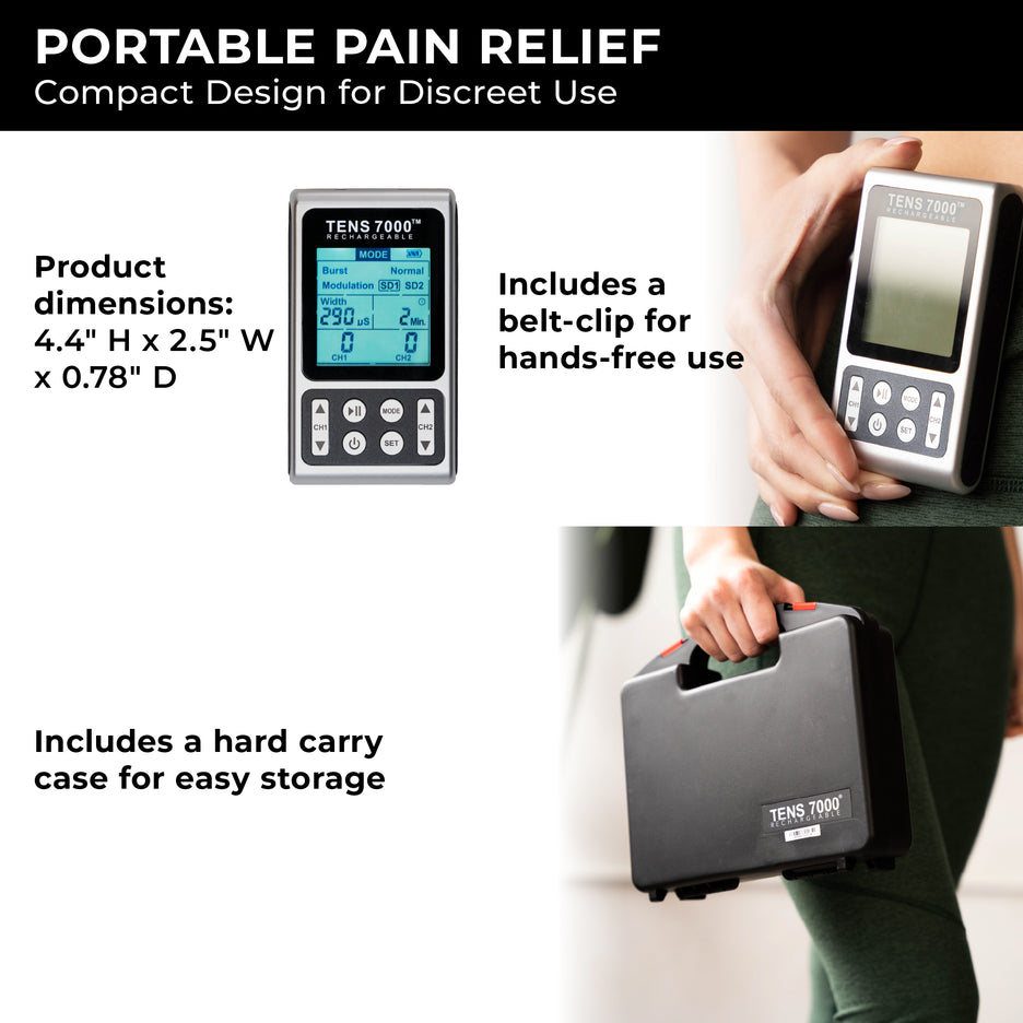 TENS 7000 Rechargeable TENS Unit - Conquer Your Pain
